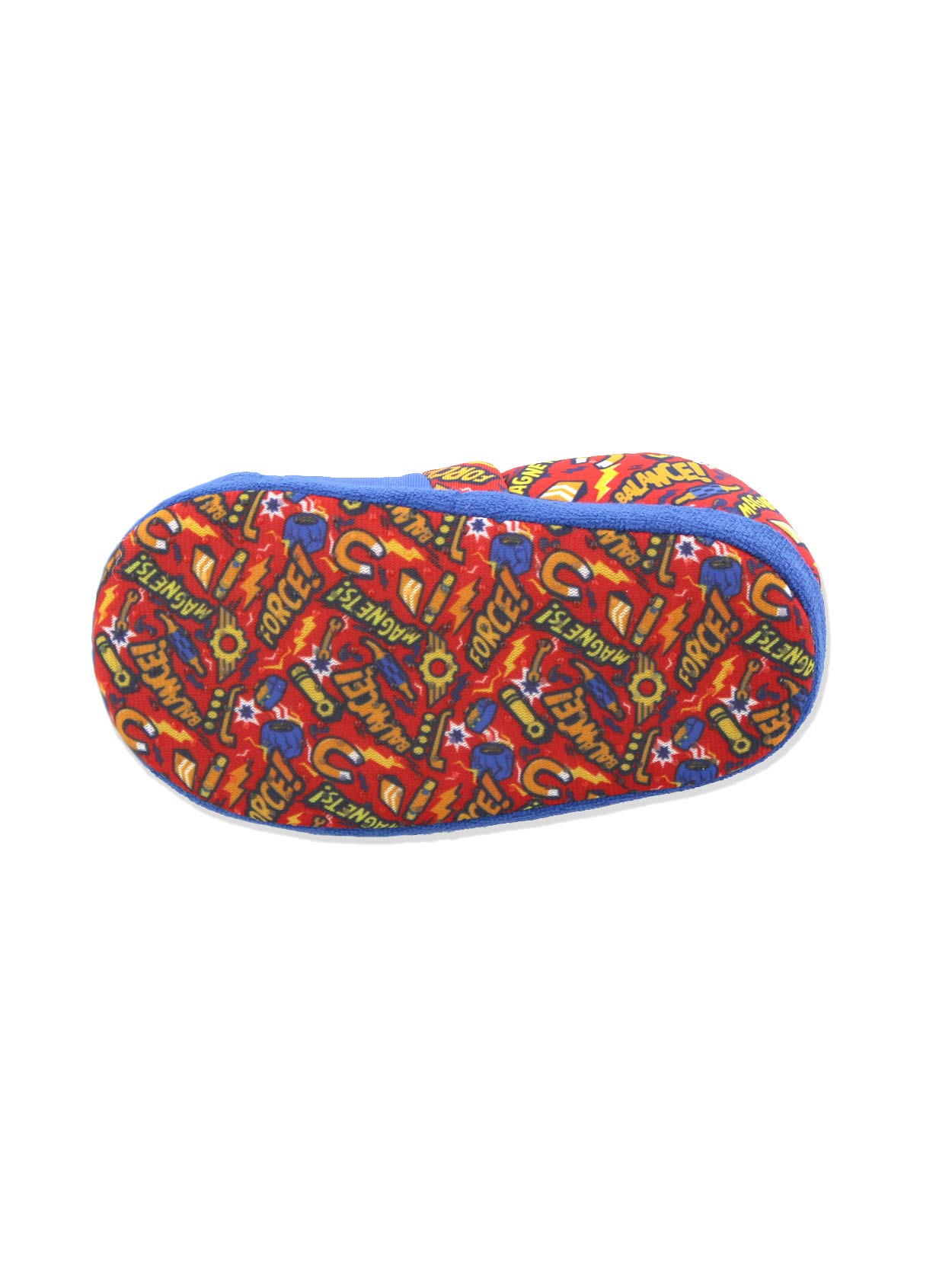 Blaze and The Monster Machines Boys Toddler Plush Aline Slippers (11-12 M US Little Kid, Red/Blue)