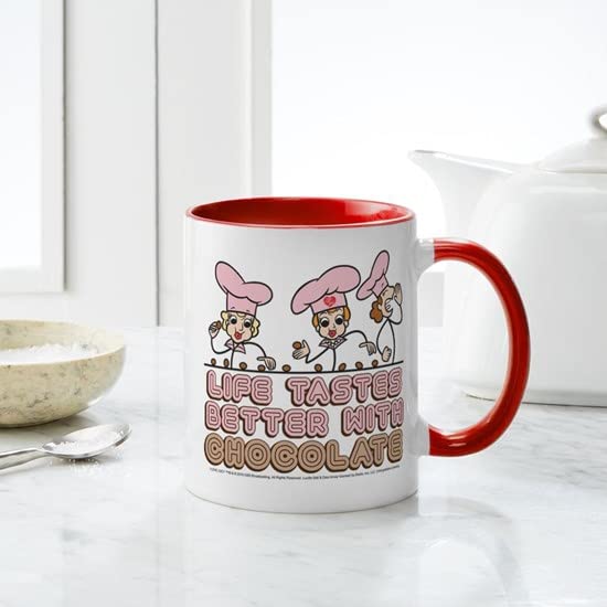 CafePress I Love Lucy: Life Tastes Better With Ch Mug Ceramic Coffee Mug, Tea Cup 11 oz
