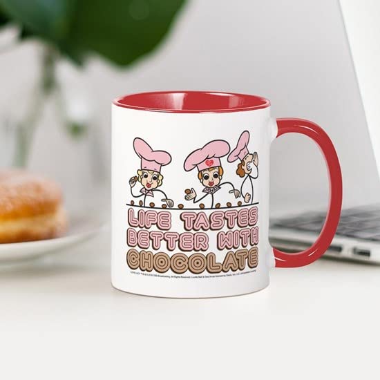 CafePress I Love Lucy: Life Tastes Better With Ch Mug Ceramic Coffee Mug, Tea Cup 11 oz