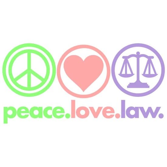 CafePress Peace Love Law Mugs Ceramic Coffee Mug, Tea Cup 11 oz