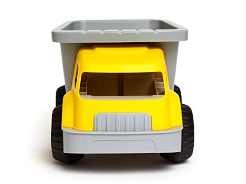 Hape Load & Tote 14.4" Dump Truck| Outdoor & Indoor Vehicle Beach Sand Toy for Toddlers 18M+