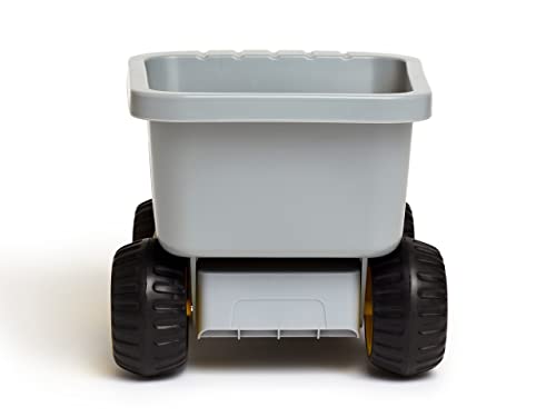 Hape Load & Tote 14.4" Dump Truck| Outdoor & Indoor Vehicle Beach Sand Toy for Toddlers 18M+