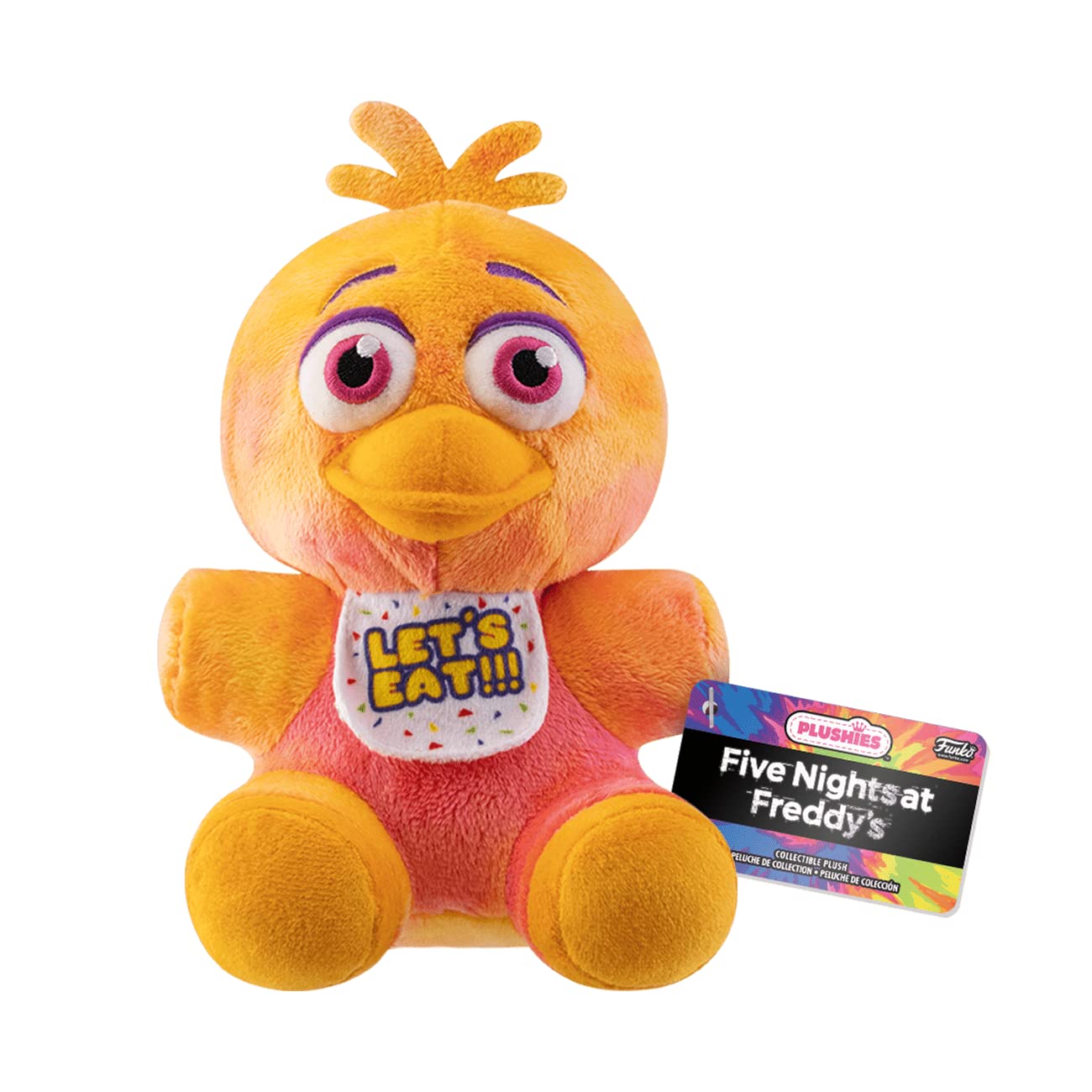Funko Plush! FNAF Tie-Dye Set of 5 - Freddy, Bonnie, Chica, Foxy and Funtine Foxy