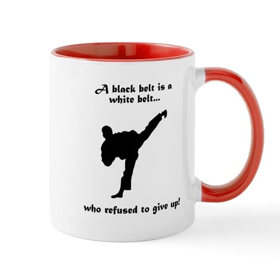 CafePress Black Belt Refusal Mug Ceramic Coffee Mug, Tea Cup 11 oz