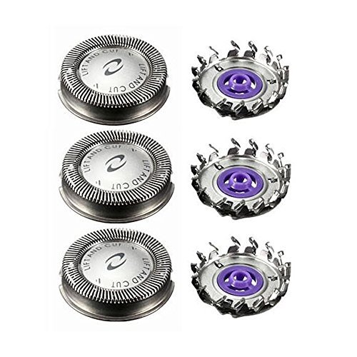 HQ56 Replacement Shaver Head compatible with Philips Norelco HQ56 Replacement Shaving Heads 3 Pcs(Amazon Selection)