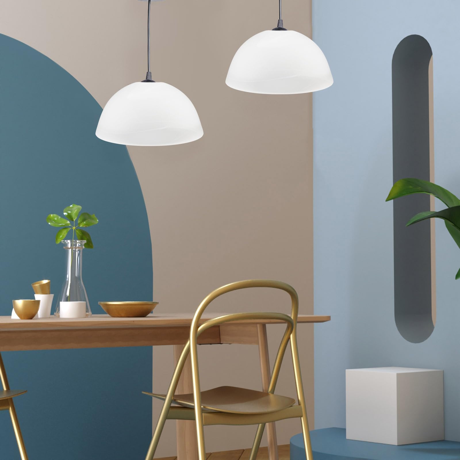 Abaodam 2pcs frosted glass lampshade Chandelier Lamp Shades globe chandelier ceiling lamp shade glass light covers wall LED Pendant Lamp Shade lamp shade white wall lamp shade indoor