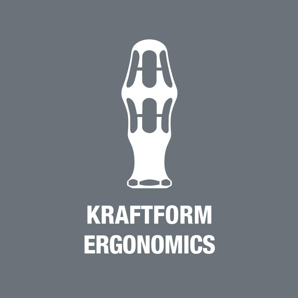 Wera 05028062001 Kraftform Plus 367/6 Torx Screwdriver Set and Rack, 6-Piece,MULTI,TX10x80mm, TX15x80mm, TX20x100mm, TX25x100mm, TX30x115mm, TX40x140mm
