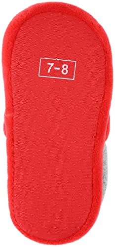 Sesame Street Toddler Slippers, Allover Character Print, Red/Grey, Size 9/10