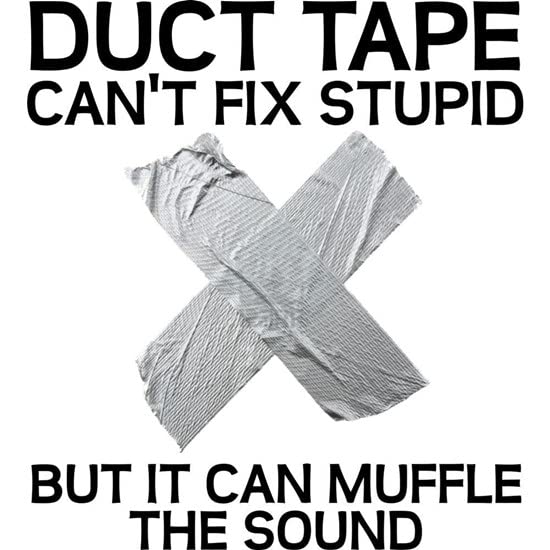CafePress Duct Tape Fix Stupid Muffle The Sound Mugs Ceramic Coffee Mug, Tea Cup 11 oz