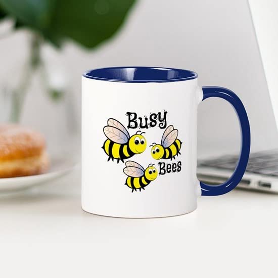 CafePress Busy Bees Mugs Ceramic Coffee Mug, Tea Cup 11 oz