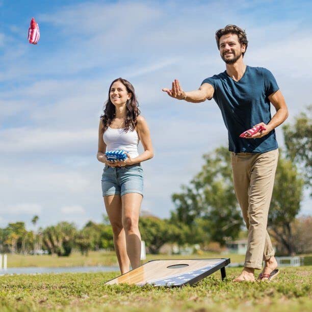 Berkeley Cornhole Boards, 2x4 Bag Toss Game Set, Officially Licensed Cornhole Game Boards, Comes with (2) Boards & (8) Bags