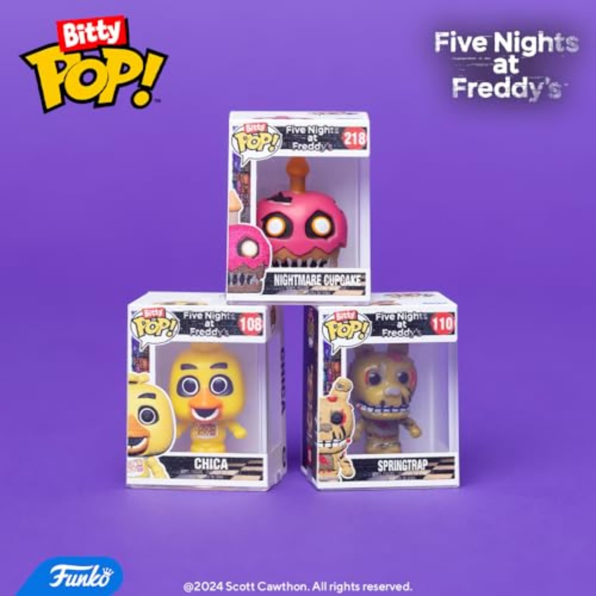 Funko Bitty POP! Five Nights at Freddy's (FNAF)- Foxy and A Surprise Mystery Mini Figure - 0.9 Inch (2.2 Cm) Collectable - Gift Idea - Cake Topper