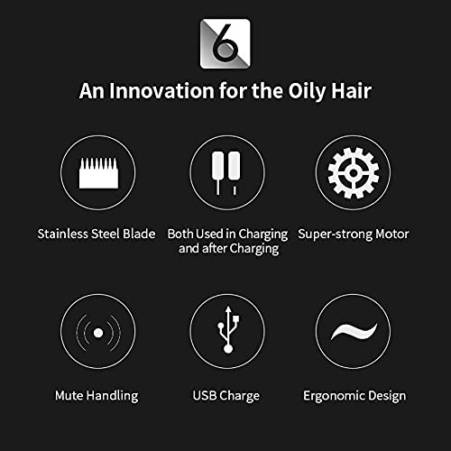 QYY Hair Engraving Pen Shaver, Professional Rechargeable Hair Trimmer Clipper, Stainless Steel Lettering Clipper Styling Tools for Hair/Eyebrows/Beards