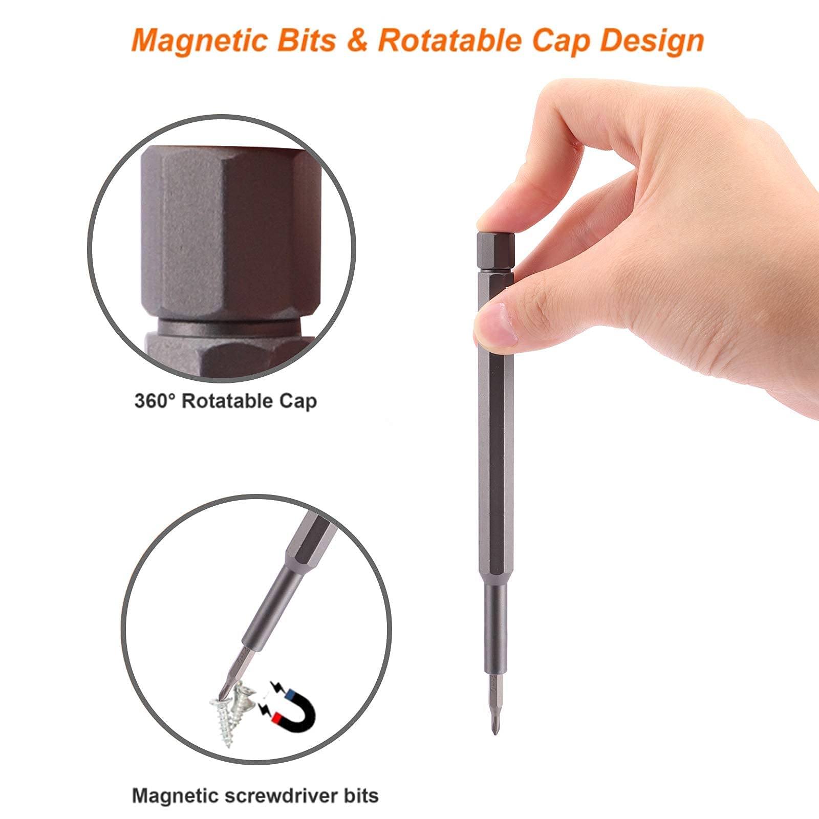 Precision Screwdriver Set, 24 in 1 Magnetic Driver Bit Set, Mini Pocket Screwdriver Repair Tool Kit with Storage Case for Electronics/Smartphone/Tablet/PC/Eyeglasses