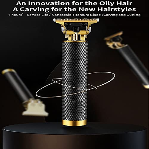 QYY Hair Engraving Pen Shaver, Professional Rechargeable Hair Trimmer Clipper, Stainless Steel Lettering Clipper Styling Tools for Hair/Eyebrows/Beards
