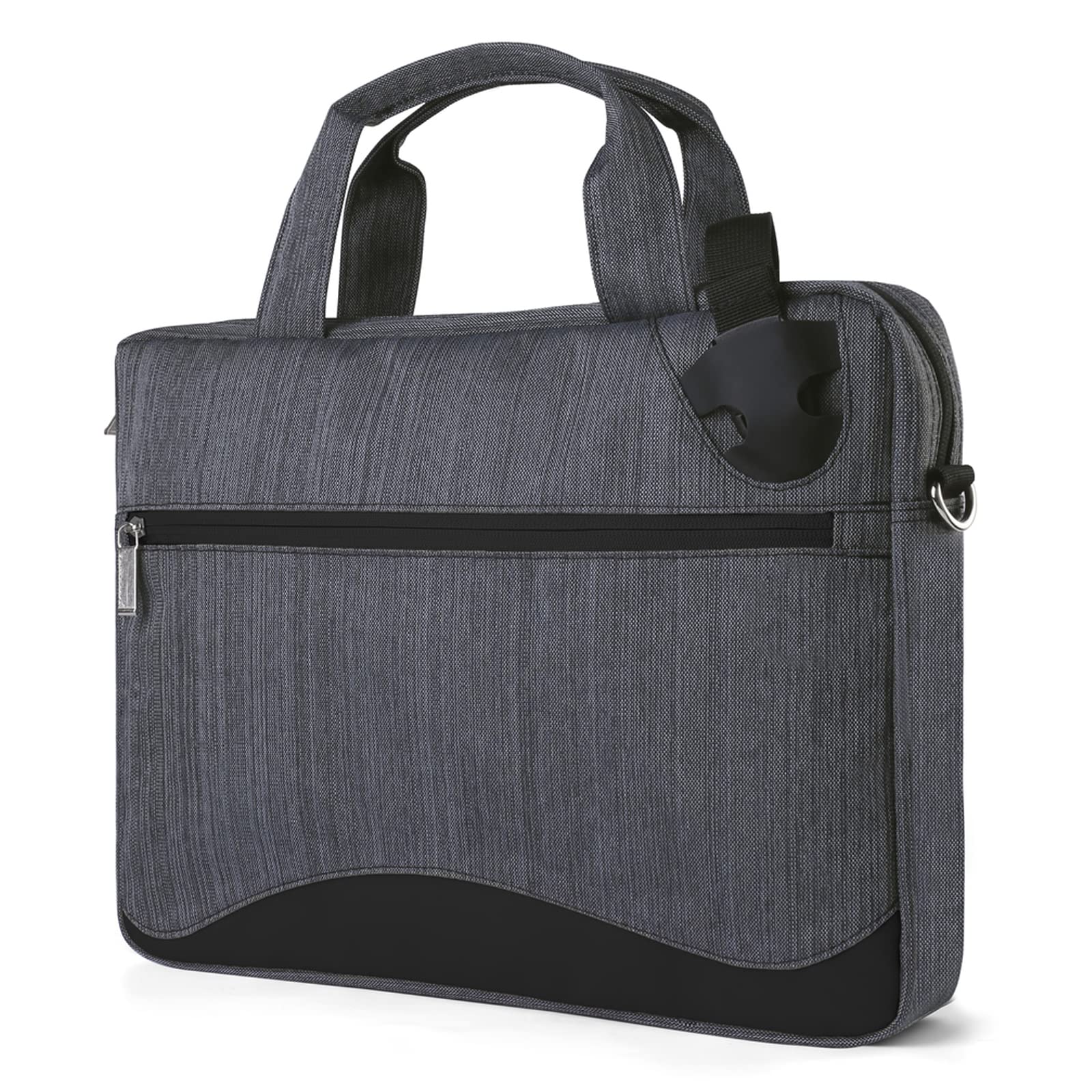 slim water resistant durable nylon smart stylish briefcase messenger shoulder bag for proart studiobook, legion y540, msi raider, gram 16