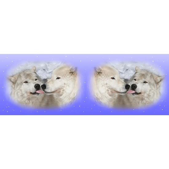 CafePress Kissing Arctic Wolves Wolf Mug Ceramic Coffee Mug, Tea Cup 11 oz