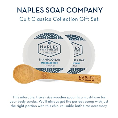 Naples Soap Company Cult Classics Collection Gift Set β Natural Soap, Body Butter, Sea Salt Scrub, Shampoo and Conditioner Bars β Eco-Friendly, Cruelty-Free, No Parabens or Silicones β Florida Fresh