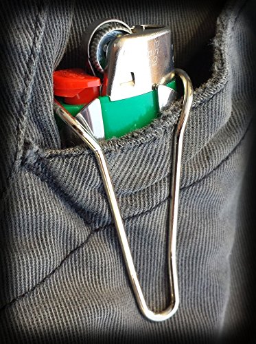LighterBro ClipClip Pocket / Belt Clip Accessory for LighterBro Bic Lighter Multitool (silver) -DOES NOT INCLUDE THE LIGHTERBO-