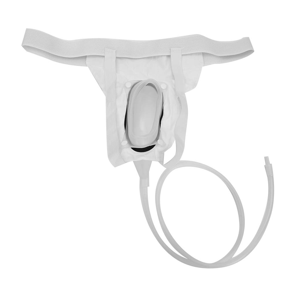 Silicone Urine Collector with 2 Urine Bags, Male Urinary Incontinence Management Solution Kit, Bladder Control Devices for Men Bedridden, Men Urinal Wearable Portable