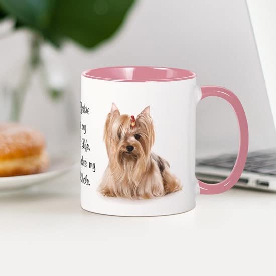 CafePress She's My Yorkie Mug Ceramic Coffee Mug, Tea Cup 11 oz