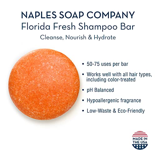 Naples Soap Company Cult Classics Collection Gift Set β Natural Soap, Body Butter, Sea Salt Scrub, Shampoo and Conditioner Bars β Eco-Friendly, Cruelty-Free, No Parabens or Silicones β Florida Fresh