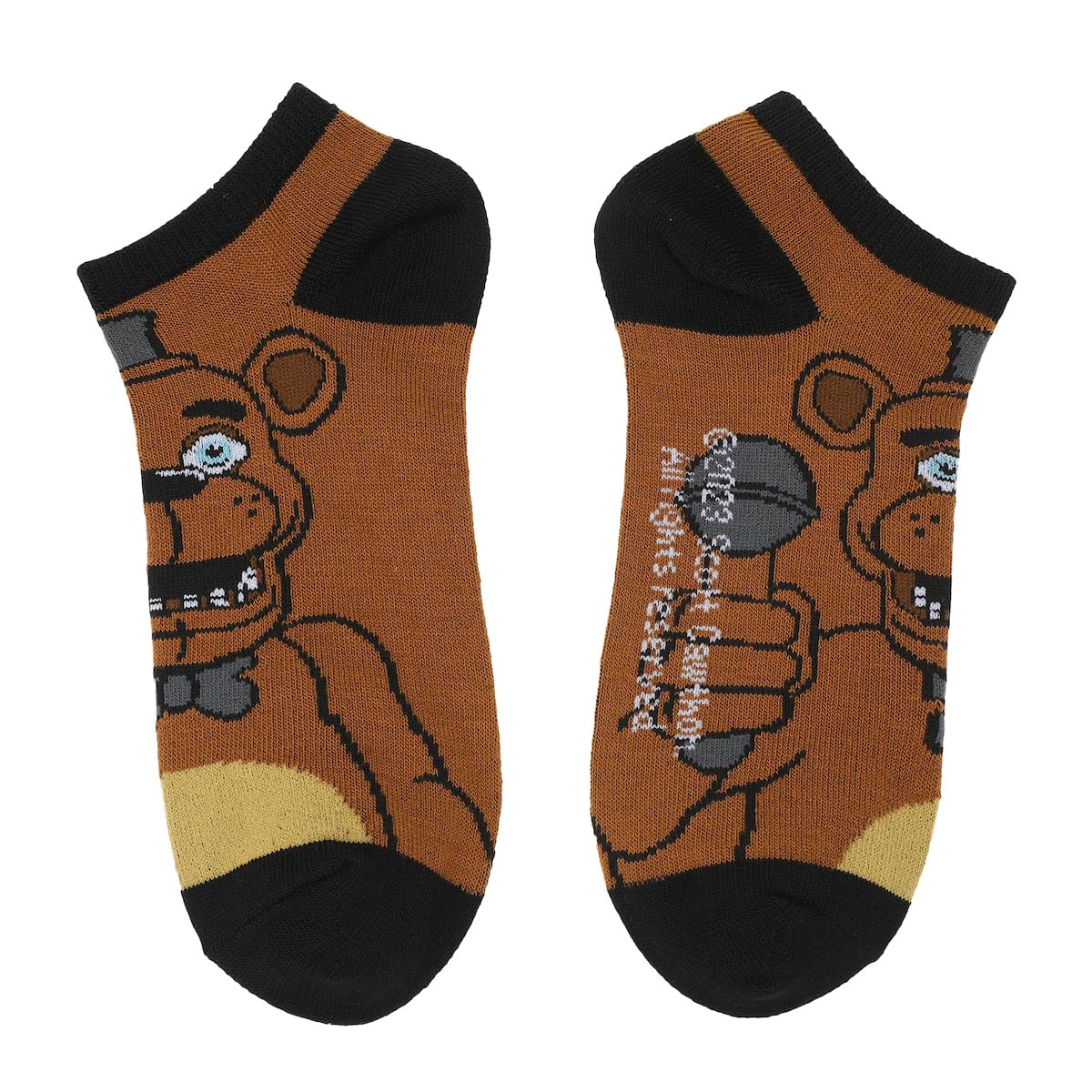 Bioworld Five Nights At Freddy's Menacing Characters Adult 5-Pair Ankle Socks