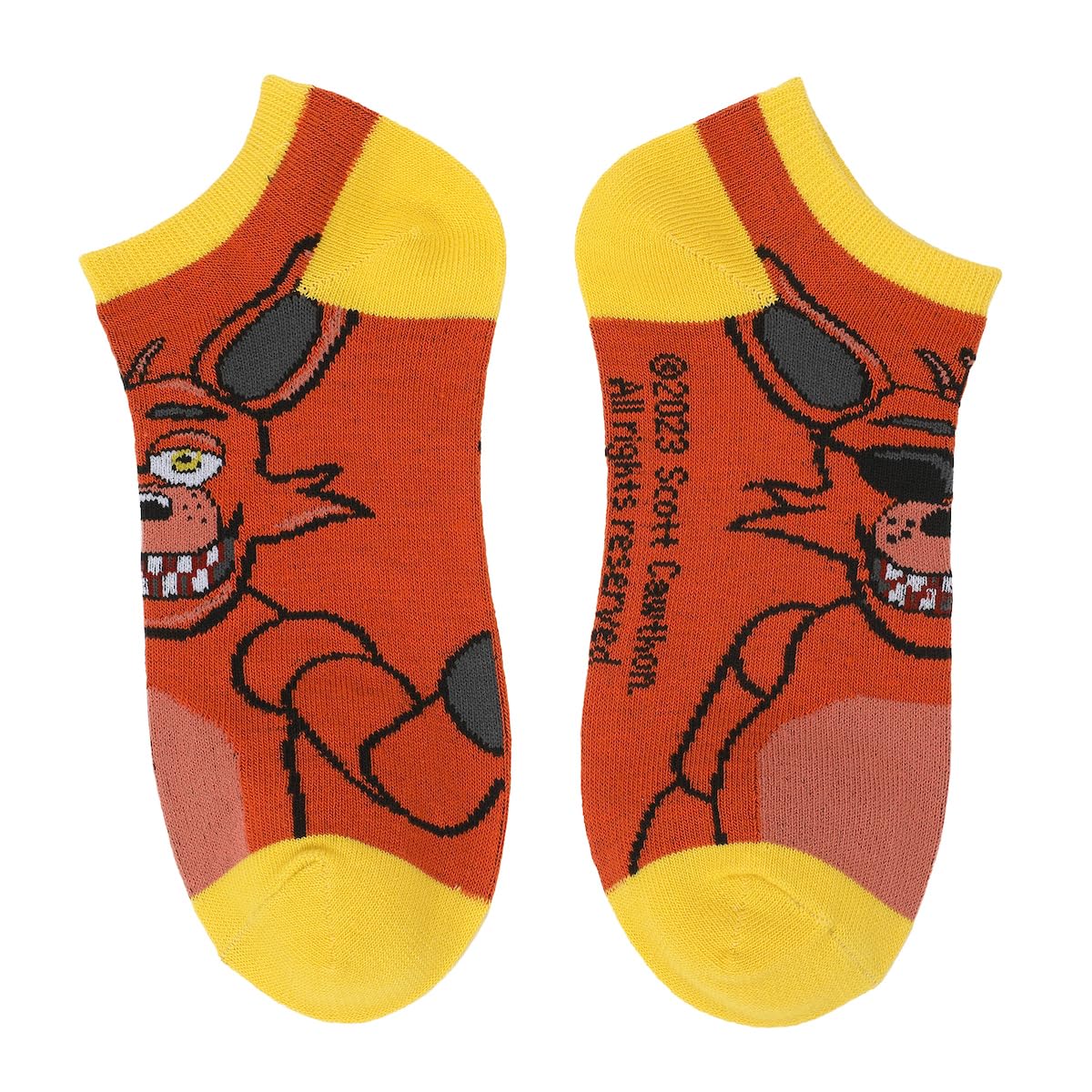 Bioworld Five Nights At Freddy's Menacing Characters Adult 5-Pair Ankle Socks
