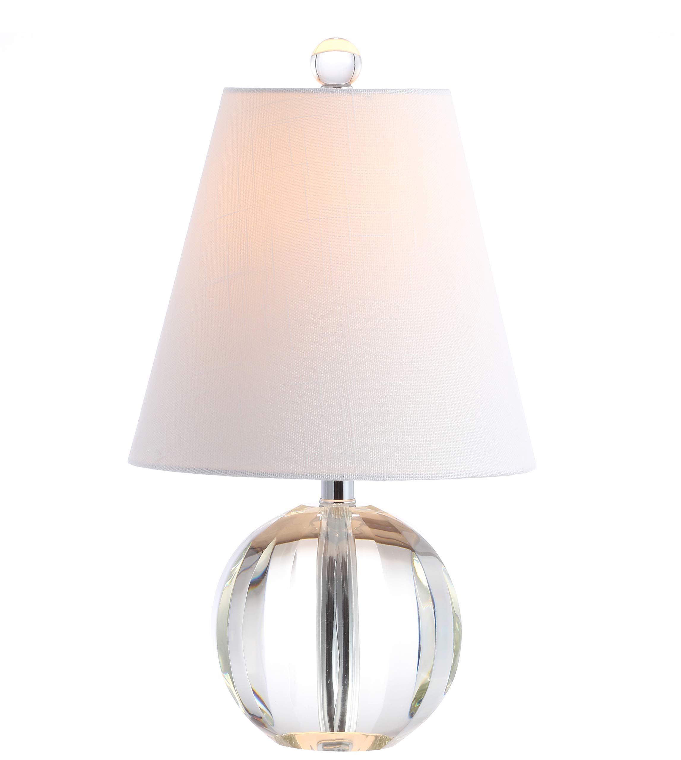 JONATHAN Y JYL2079A Goddard 16" Crystal Ball/Metal LED Table Lamp Glam Transitional Bedside Desk Nightstand Lamp for Bedroom Living Room Office College Bookcase LED Bulb Included, Clear
