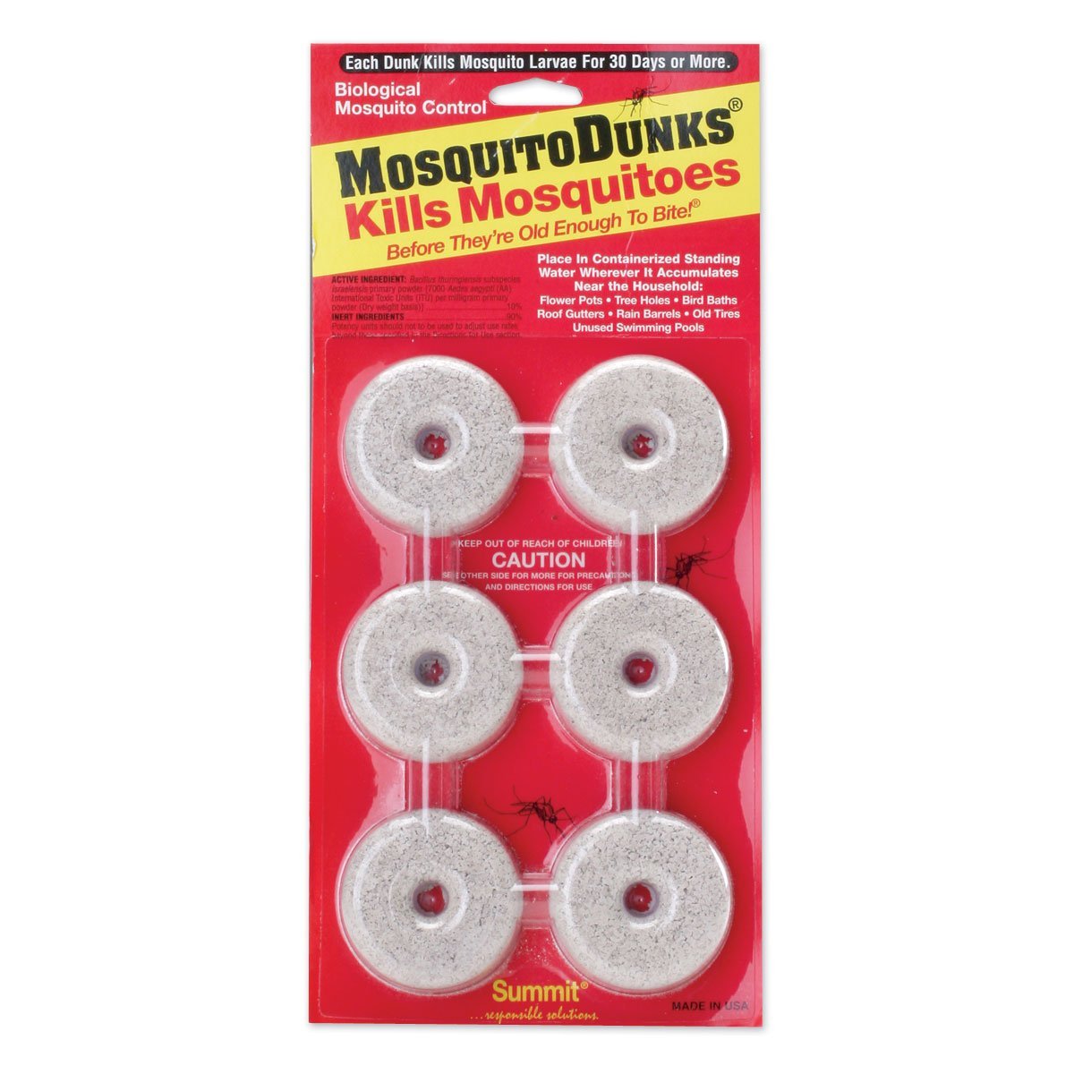 Cutter Backyard Bug Control Outdoor Fogger (2 Pack) and Summit...Responsible Solutions 110-12 Mosquito Dunks for Fish, 6-Pack