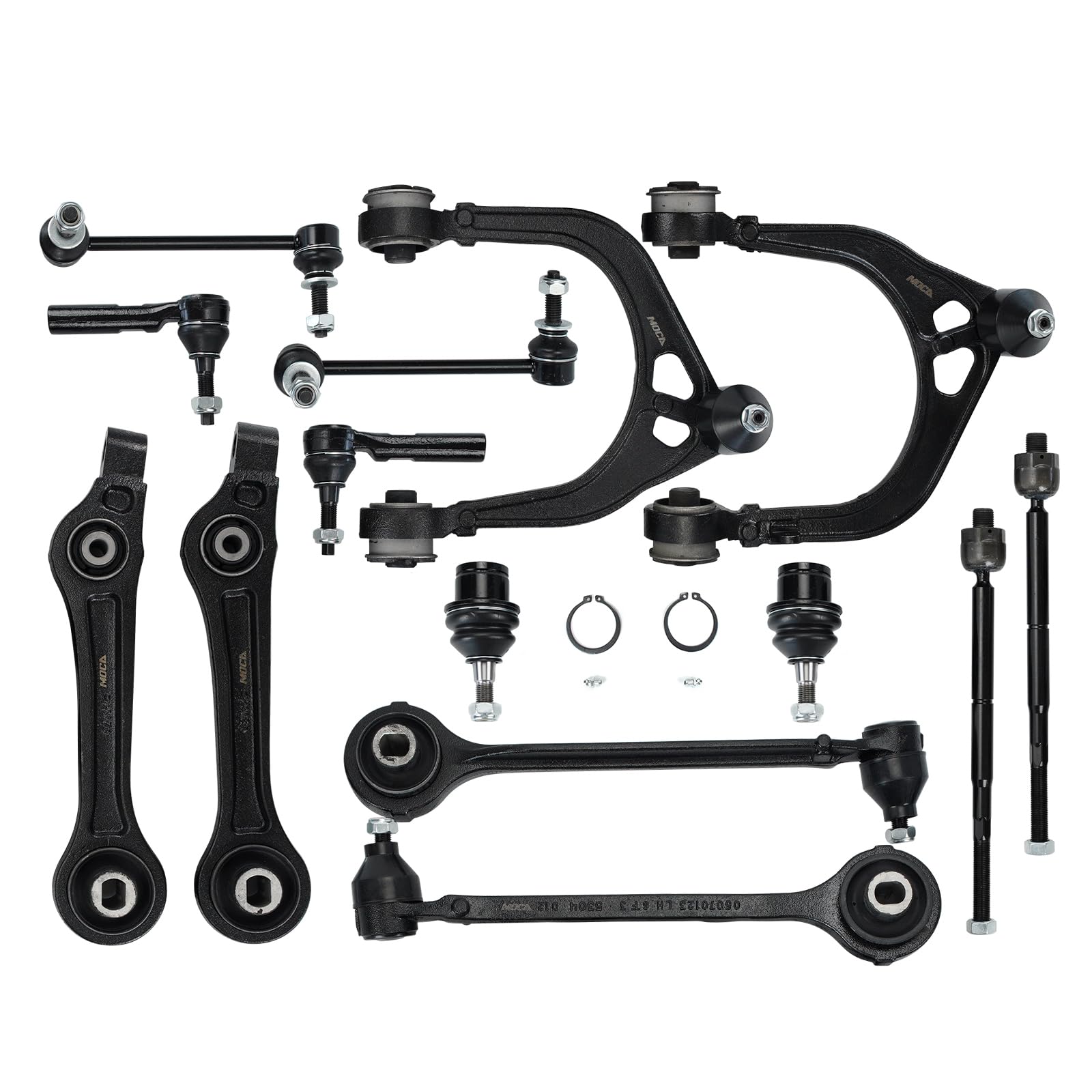MPLUS Front Suspension Control Arm Kit fits For Chrysler 2005-2010 300 RWD ONLY, For Dodge 2008-2010 Challenger RWD ONLY, 2006-2010 Charger RWD ONLY, 2005-2008 Magnum RWD ONLY