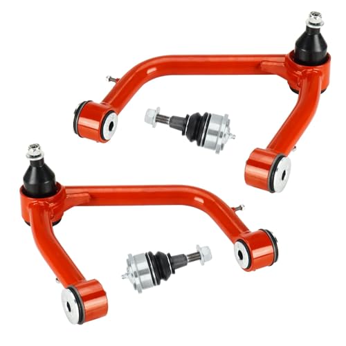 Front Upper Control Arms with Ball Joint for Chevy Silverado 1500, for GMC Sierra 1500 2019 2020 2021 2022, 2-4" Lift Suspension Kit Adjustable Control Arm, Replacement Factory Suspension Arms 2 PCS