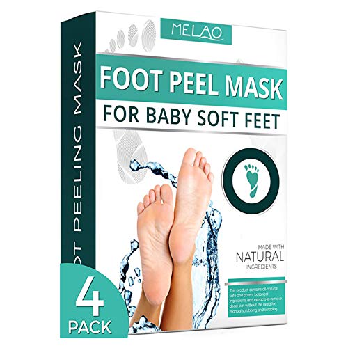 I PEEL GOOD! This 4-pair foot mask provides an at-home pampering spa experience to intensely moisturize, repair and soften rough and dry feet. The foot mask penetrates deeply to heal and hydrate dry cracked skin, restoring your skin's natural moisture bal