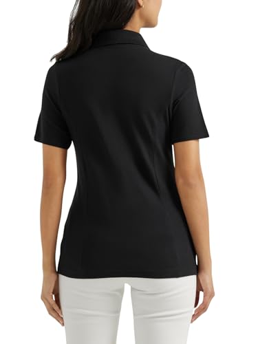 Riders by Lee Indigo womens Short Sleeve Polo Shirt , Black Soot , XX-Large