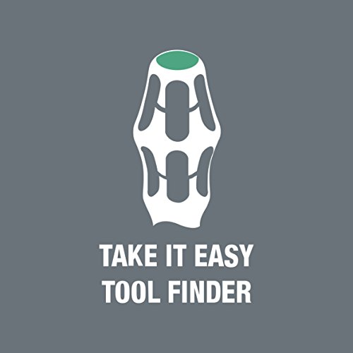 Wera 05007680001 Kraftform Plus 334 SK/6 Screwdriver Set and Rack, Lasertip, 6-Piece