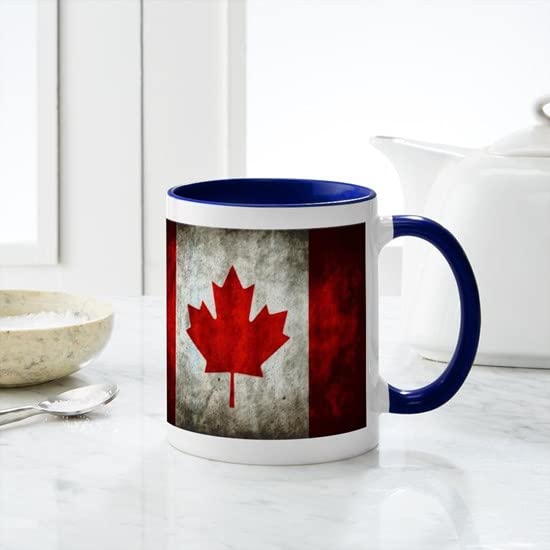 CafePress Canadian Flag Mugs Ceramic Coffee Mug, Tea Cup 11 oz