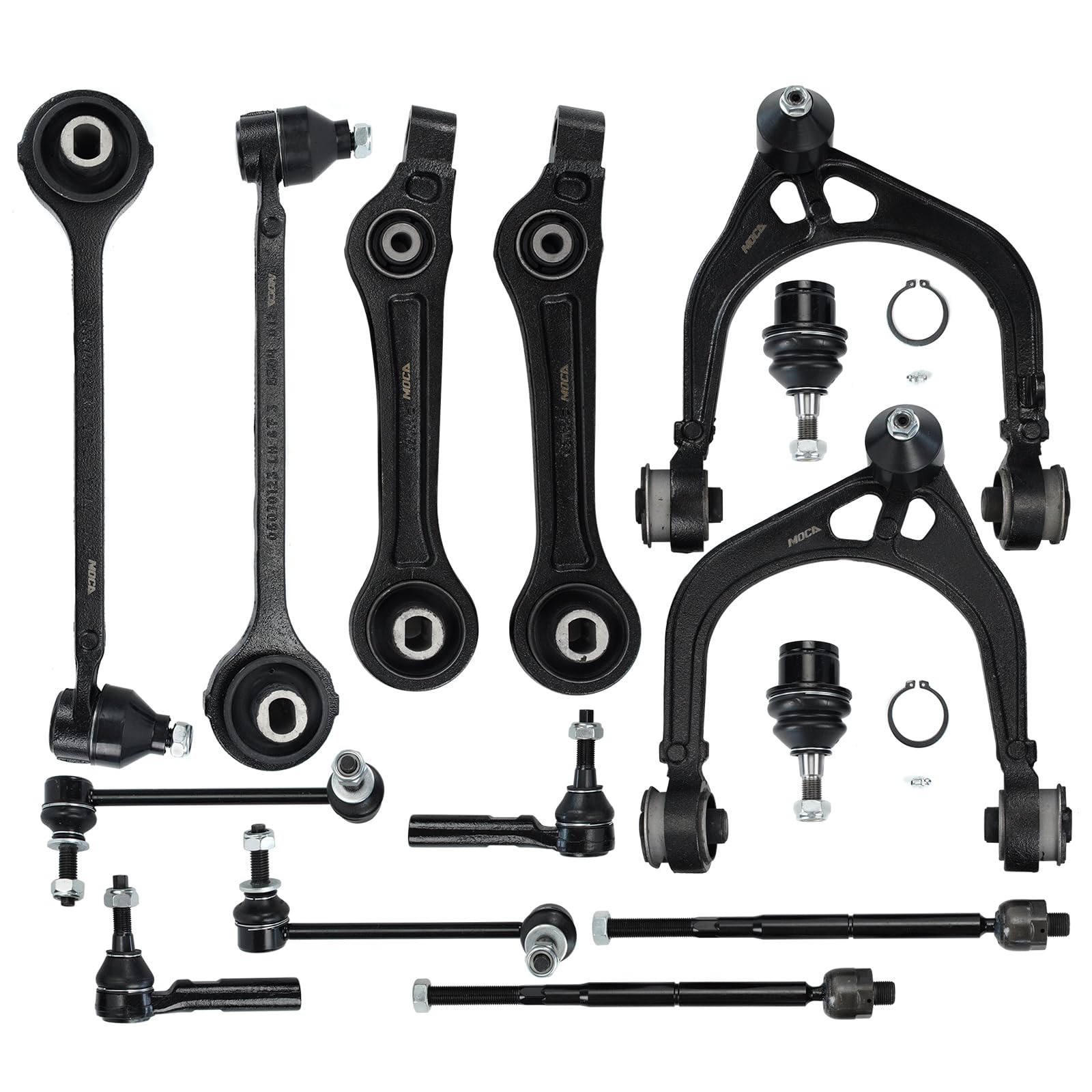 MPLUS Front Suspension Control Arm Kit fits For Chrysler 2005-2010 300 RWD ONLY, For Dodge 2008-2010 Challenger RWD ONLY, 2006-2010 Charger RWD ONLY, 2005-2008 Magnum RWD ONLY