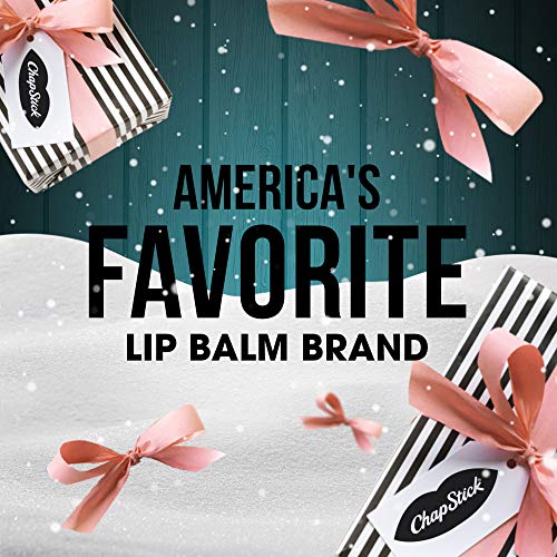 ChapStick Holiday Flavored Lip Balm Gift Set Bundle, Holiday Storybook and Snowman Pillow Gift Packs, Lip Moisturizer and Christmas Stocking Stuffer - 12 Total Tubes