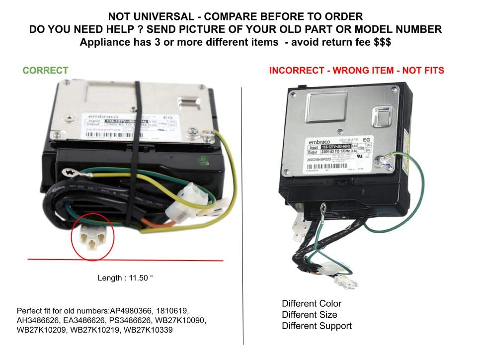 GLOB PRO SOLUTIONS WR87X29409 CKD3601 Inverter Control Board
