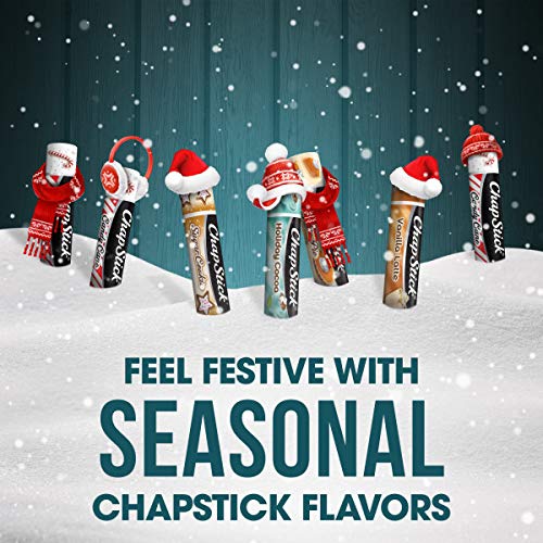ChapStick Holiday Flavored Lip Balm Gift Set Bundle, Holiday Storybook and Snowman Pillow Gift Packs, Lip Moisturizer and Christmas Stocking Stuffer - 12 Total Tubes