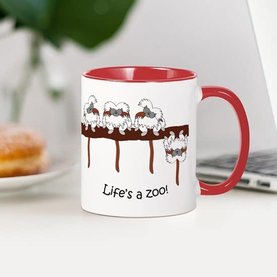 CafePress Cotton Top Tamarin Mug Ceramic Coffee Mug, Tea Cup 11 oz