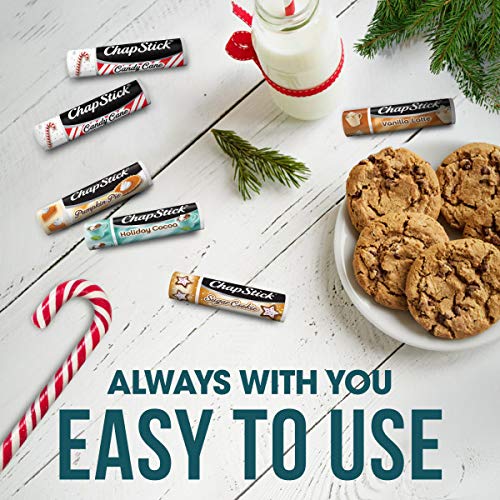 ChapStick Holiday Flavored Lip Balm Gift Set Bundle, Holiday Storybook and Snowman Pillow Gift Packs, Lip Moisturizer and Christmas Stocking Stuffer - 12 Total Tubes