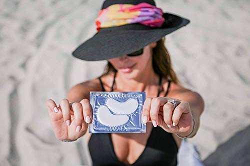 WILMA SCHUMANN Hydrating Collagen Eye Pads - 100% Pure & Natural Collagen Moisturizing Masks will Visibly Reduce Puffy Eyes, Fine Lines, Dark Circles and Wrinkles (Pack of 5 Pairs)