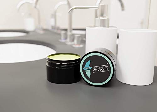 Well Groomed Wizard Beard Balm for Men | Beard Conditioner | Bergamot & Mandarin | 50 ml | Apply with a Brush or Comb