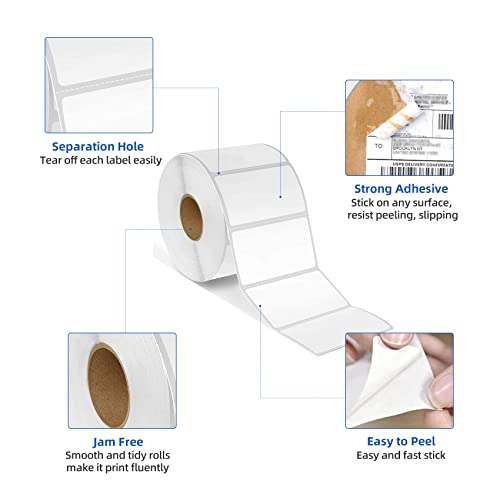 AKOGIRSE 3" x 2" Address FBA UPC Barcode Direct Thermal Labels, 12 Rolls/8400 Labels, Multipurpose Perforated Label, Ultra Strong Adhesive, Compatible with Zebra, Munbyn & Rollo Desktop Printers