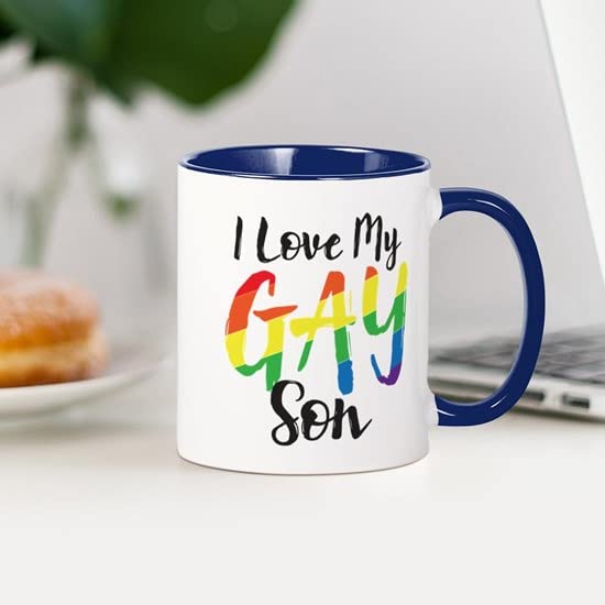 CafePress I Love My Gay Son Mug Ceramic Coffee Mug, Tea Cup 11 oz