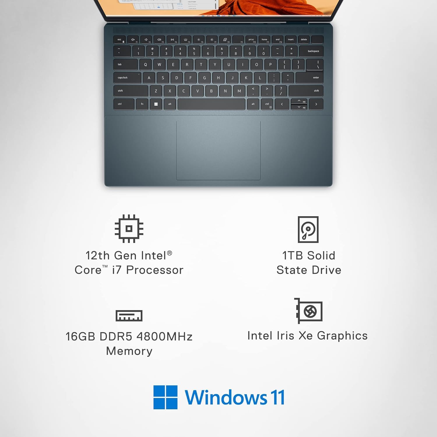 Dell Inspiron 14 Plus 7420 Laptop 2023 , 14" 2.2K Display, Intel Core i7-12700H up to 4.7GHz, 16GB DDR5 RAM, 1TB SSD, Intel Iris Xe Graphics, Wi-Fi 6, Bluetooth, Windows 11 Pro