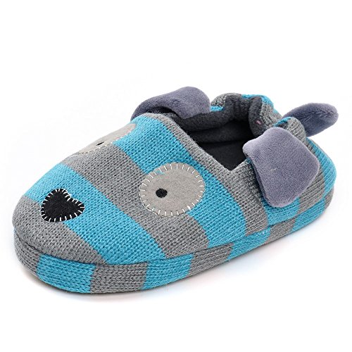 ESTAMICO Toddler Boys' Doggy Slipper US 5-6