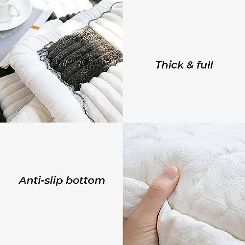 Cream-Coloured Large Plaid Square Pet Mat Bed Couch Cover - Protective Cotton Garden Couch Cover for Floor & Garden - Stylish Comfort for Your Pet