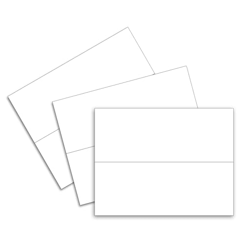 "C-Line Printer-Ready Scored Name Tent Cards, 11 x 4-1/4 Inches (Folded Size), 8-1/2"" x 11"" White Cardstock Sheets, Box of 50 (87517)", large